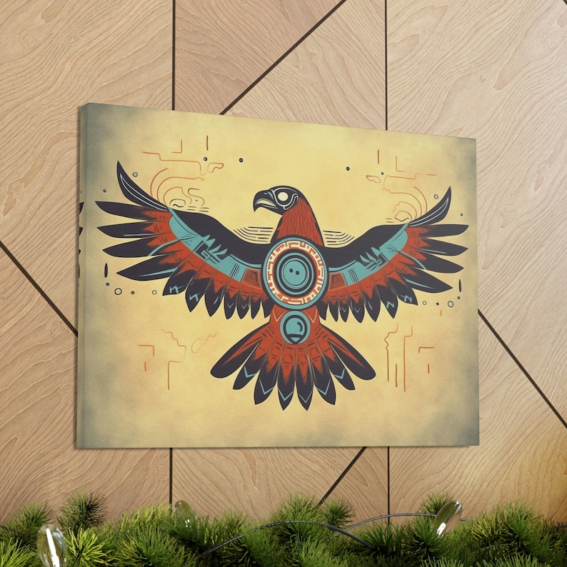 Thunderbird Wall Art Aztec Free Bird Painting Print Native - Etsy