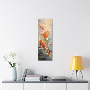 Koi Fish Oil Painting Print Claude Monet in Zen Japanese Fish Lily Pad ...
