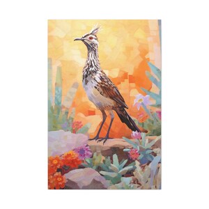 Roadrunner Wall Art Print Desert Cacti Western Home Decor Southwestern ...