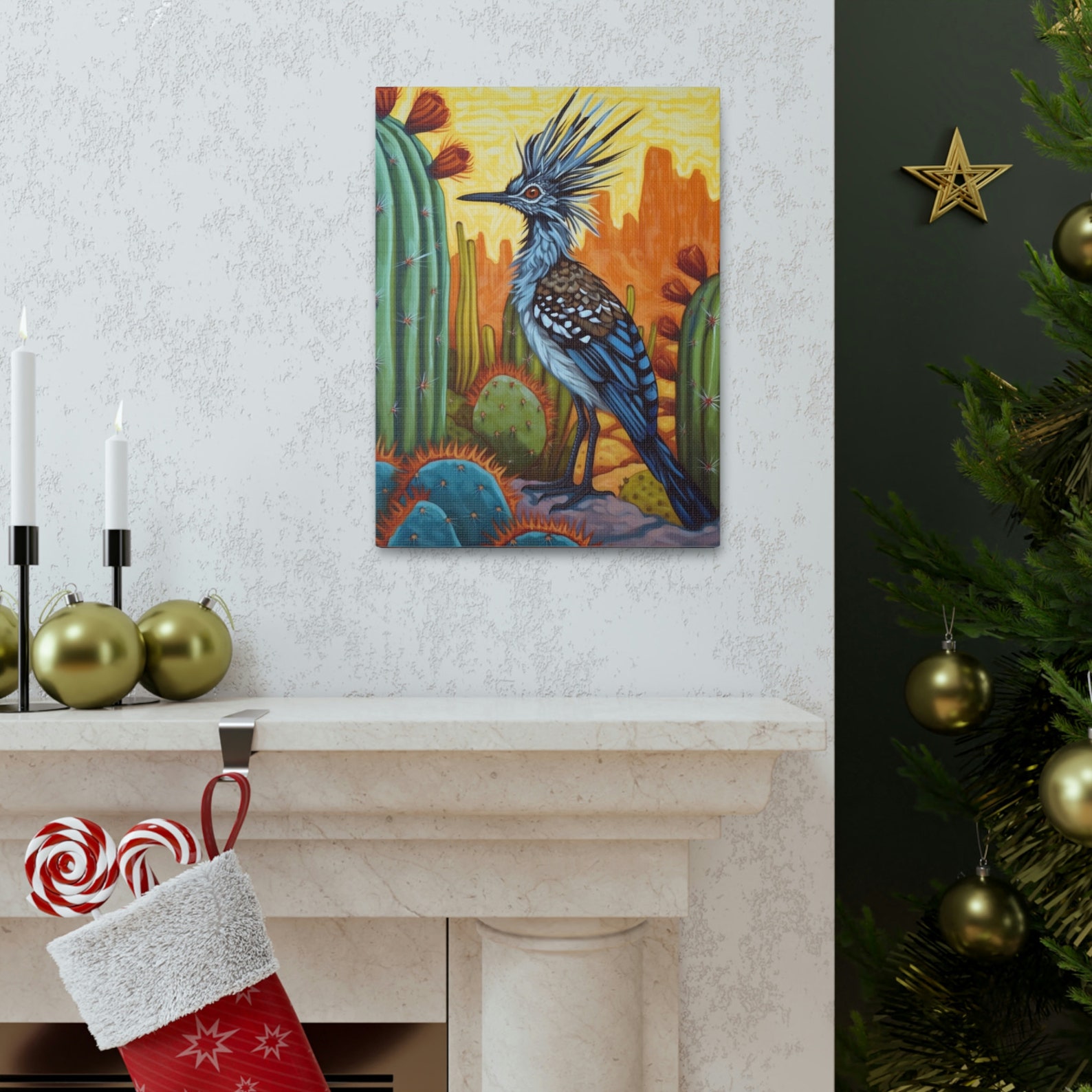 Roadrunner Wall Art Print, Western Decor, Southwestern Wallart, Sonoran ...