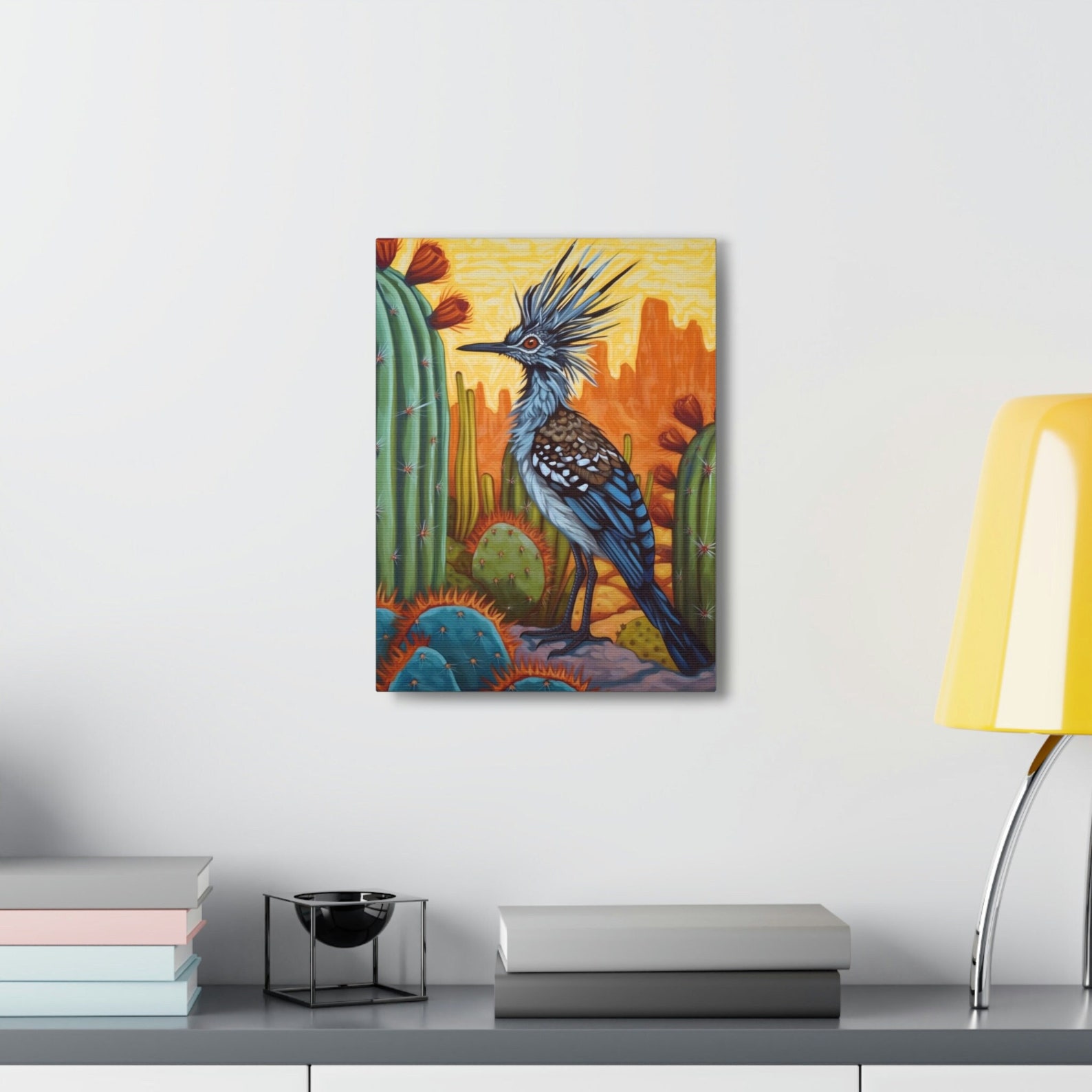 Roadrunner Wall Art Print, Western Decor, Southwestern Wallart, Sonoran ...