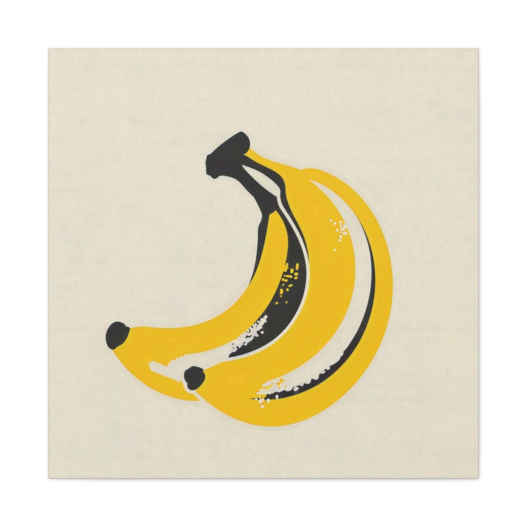 Bananas Wall Art, Kitchen Art Print, Housewarming Gift, Minimalist Food ...