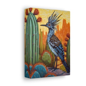 Roadrunner Wall Art Print, Western Decor, Southwestern Wallart, Sonoran ...