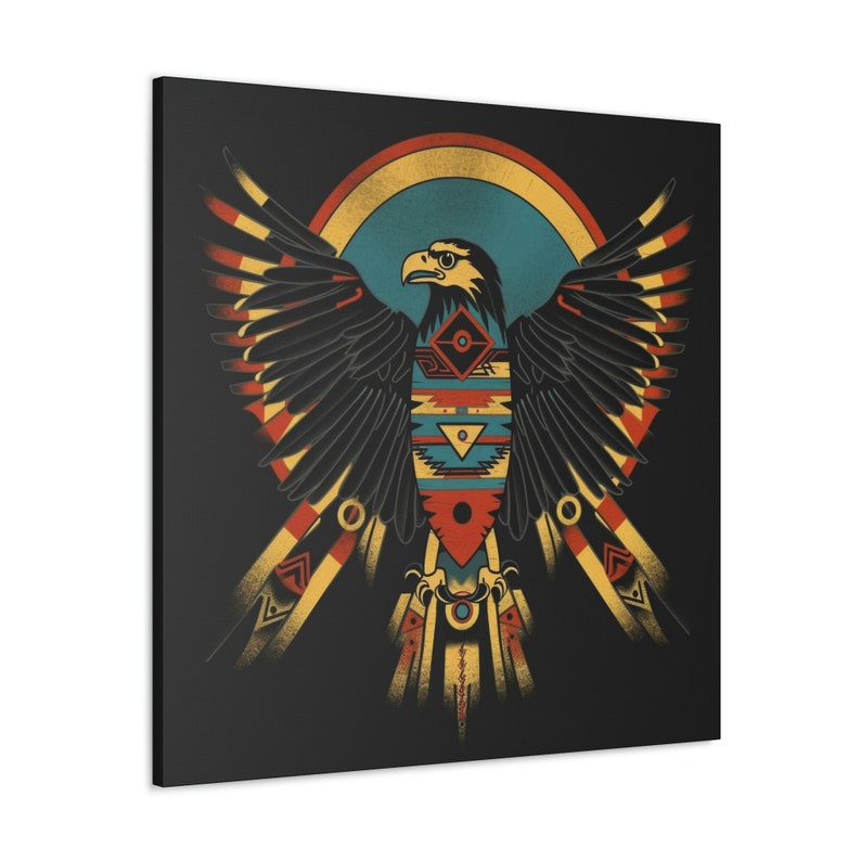 Thunderbird Wall Art Aztec Free Bird Desert Serape Native - Etsy