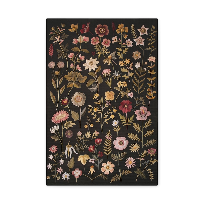 Embroidery on Canvas - Etsy