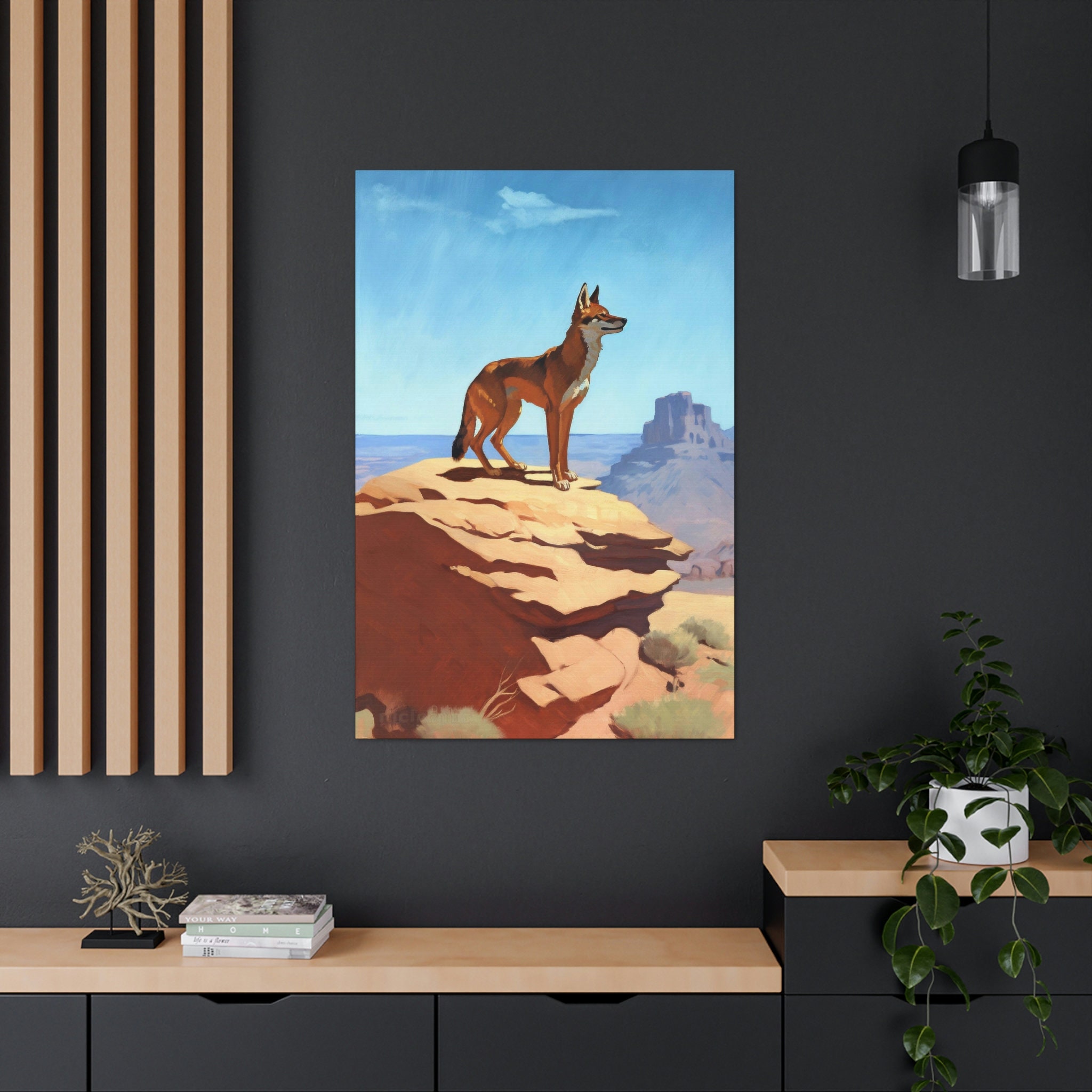 Desert Coyote Southwestern Decor, Western Wall Art, Mexican Art Print ...