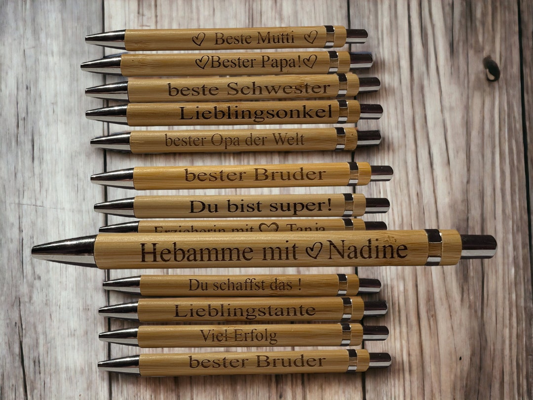Kuli mit Gravur (Hebamme mit ...), Stift personalisiert ...