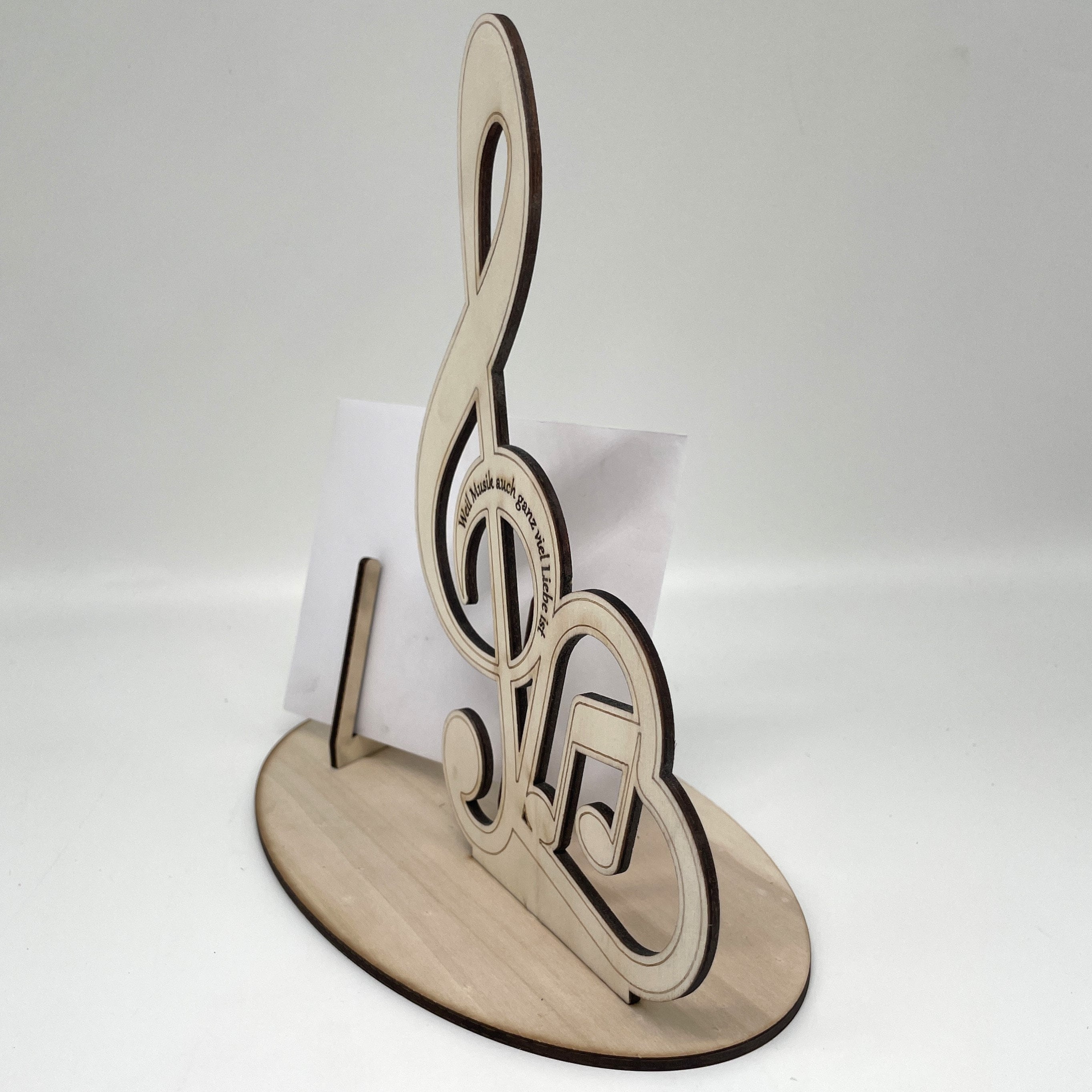 Treble Clef With Heart, Laser Cut, Cutting File, SVG | DXF - Voucher ...