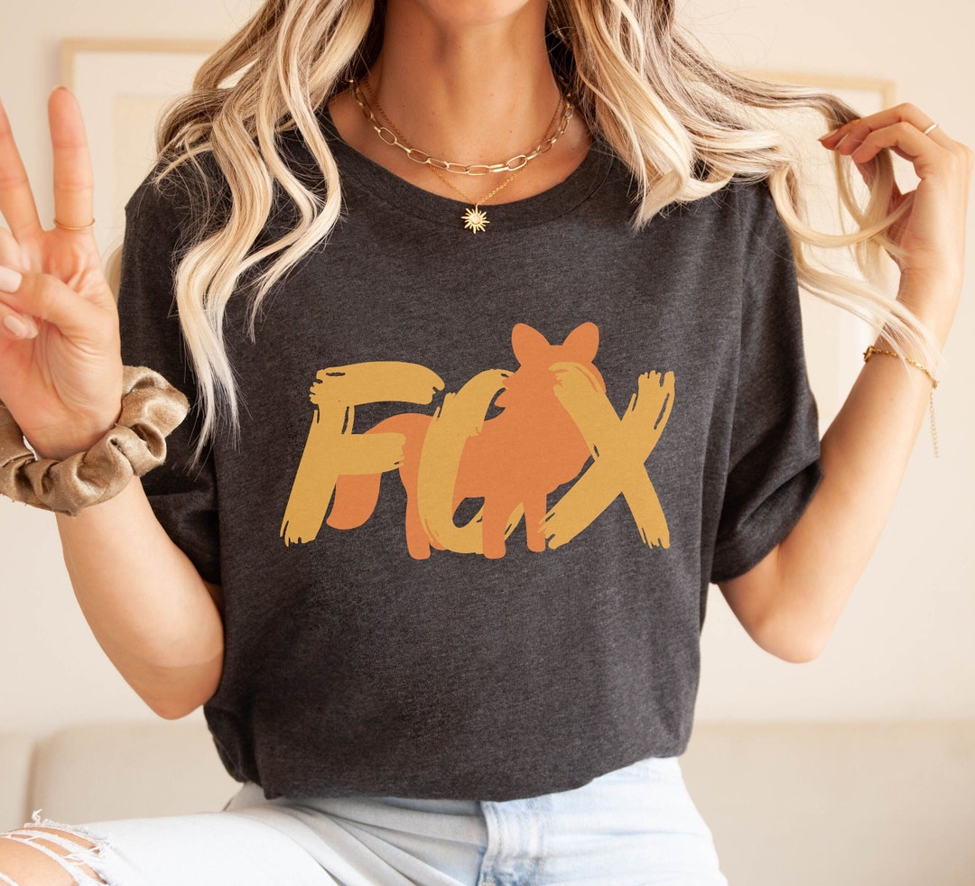 Fox Shirt Gift for Teenagers, Orange Foxy Tshirt, Tshirt With Swift Fox ...