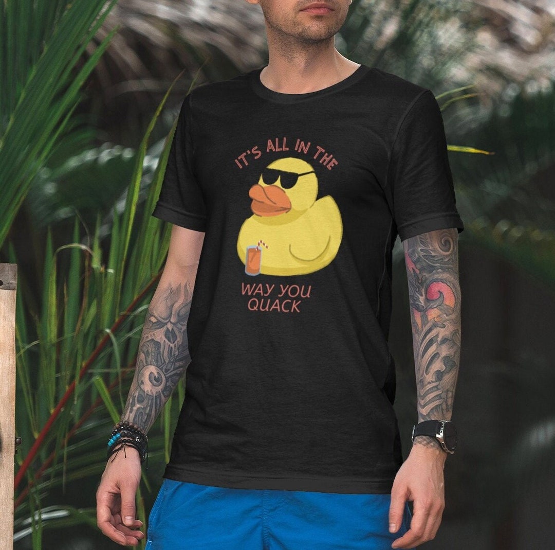 Cool Duck Shirt Gift for Dad, Yellow Rubber Duck Tshirt, Quack T-shirt ...