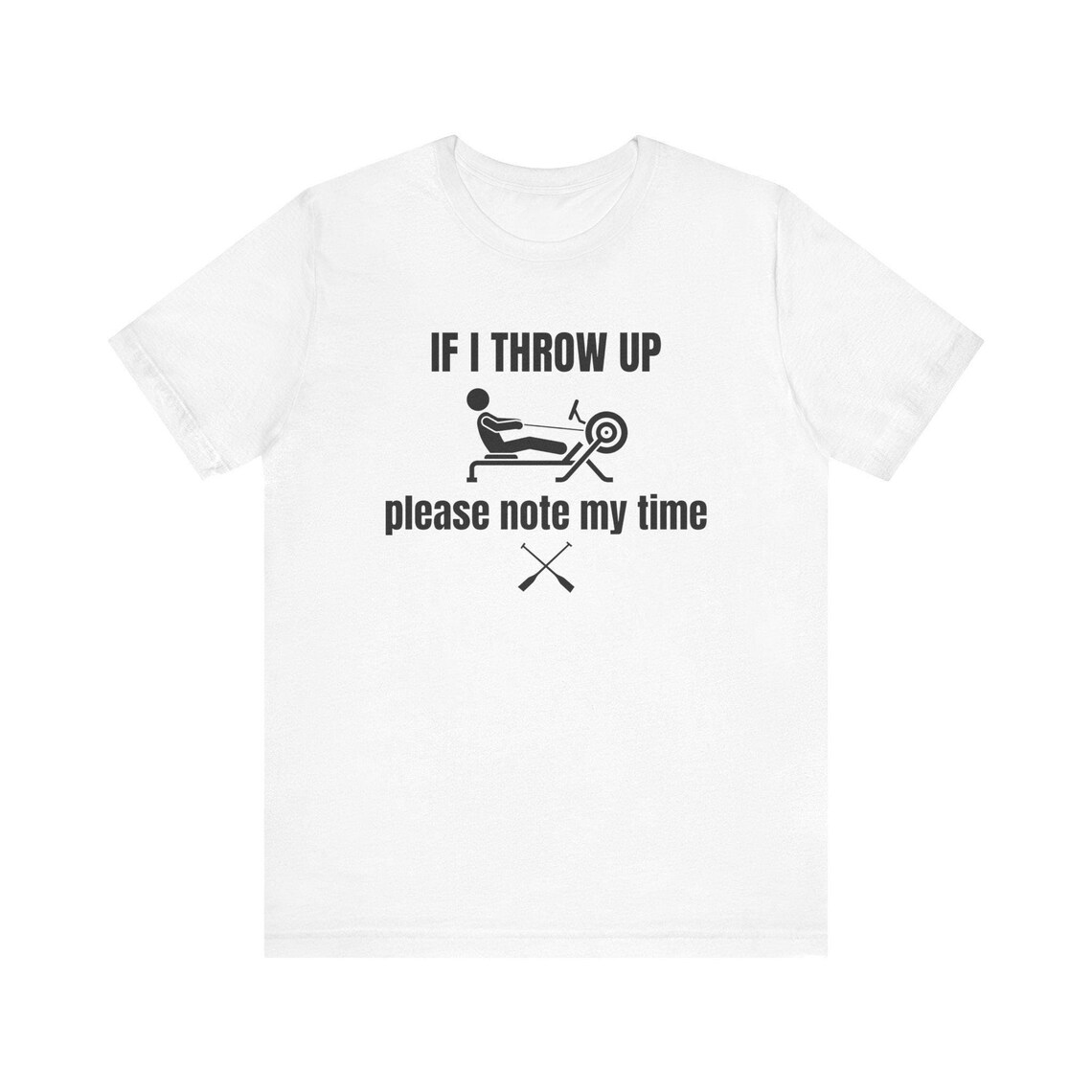 If I Throw up Please Note My Time Shirt for Rowing, Funny Row Coach T ...