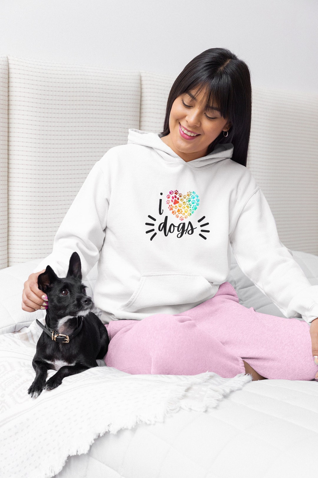 I Love Heart Dogs Unisex Heavy Blend™ Hooded Sweatshirt, Hoodie for Dog ...