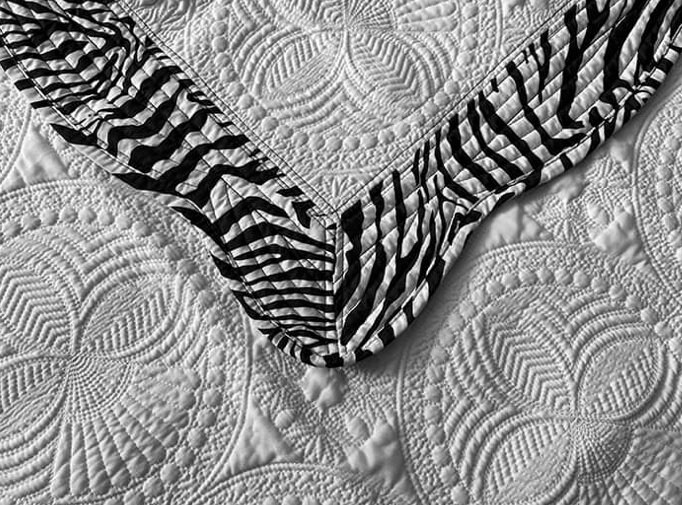Cute Zebra Embroidered on Baby Quilt, 100% Cotton, 36 X 46 ...