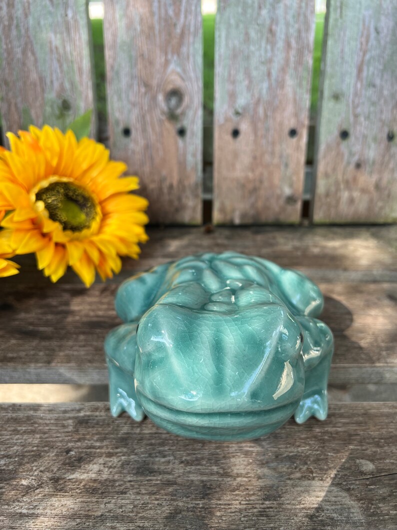 Korean Traditional Celadon Toad Pottery Figurine - Etsy
