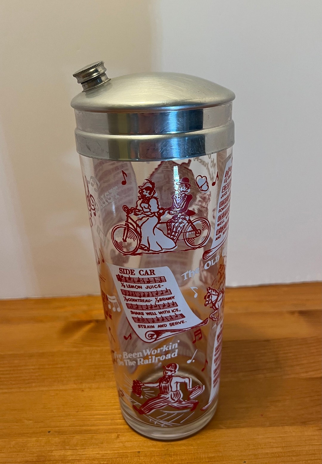 Vintage Mid-century Modern Music Reference Cocktail Shaker - Etsy