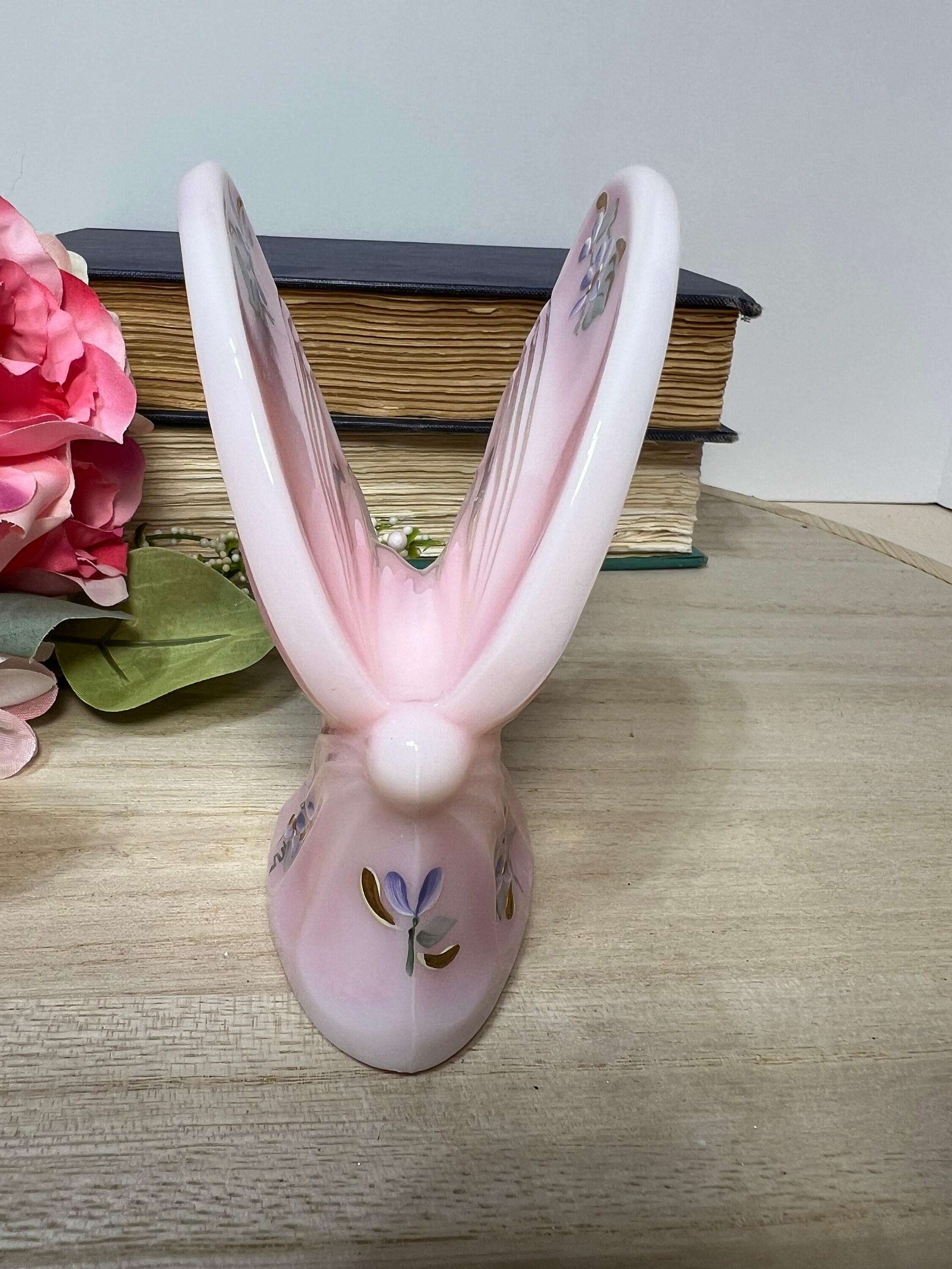 Vintage Fenton Rosealine Art Glass Hand Painted Butterfly - Etsy