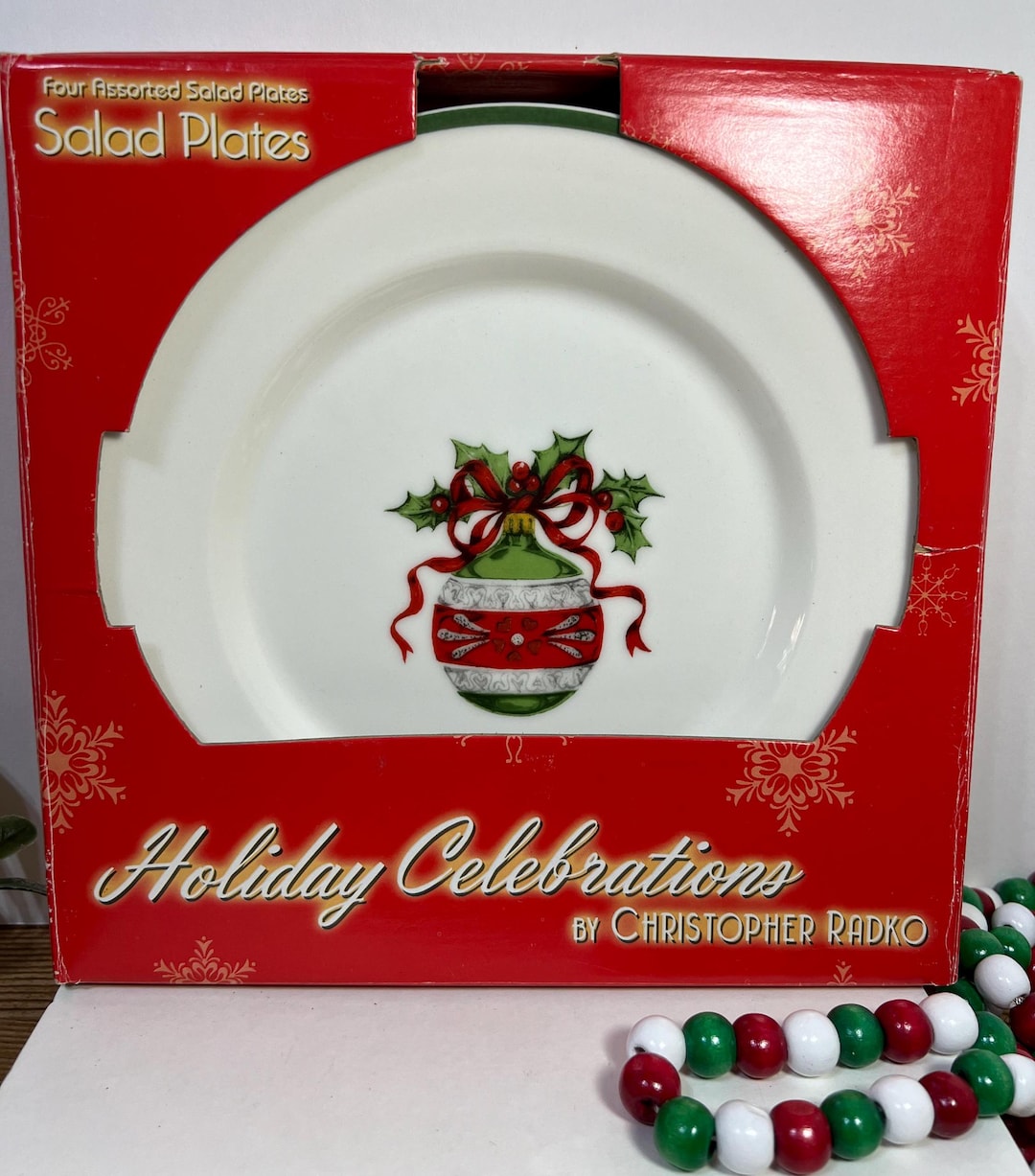 Vintage Christopher Radko Holiday Celebrations Assorted Salad Plates - Etsy
