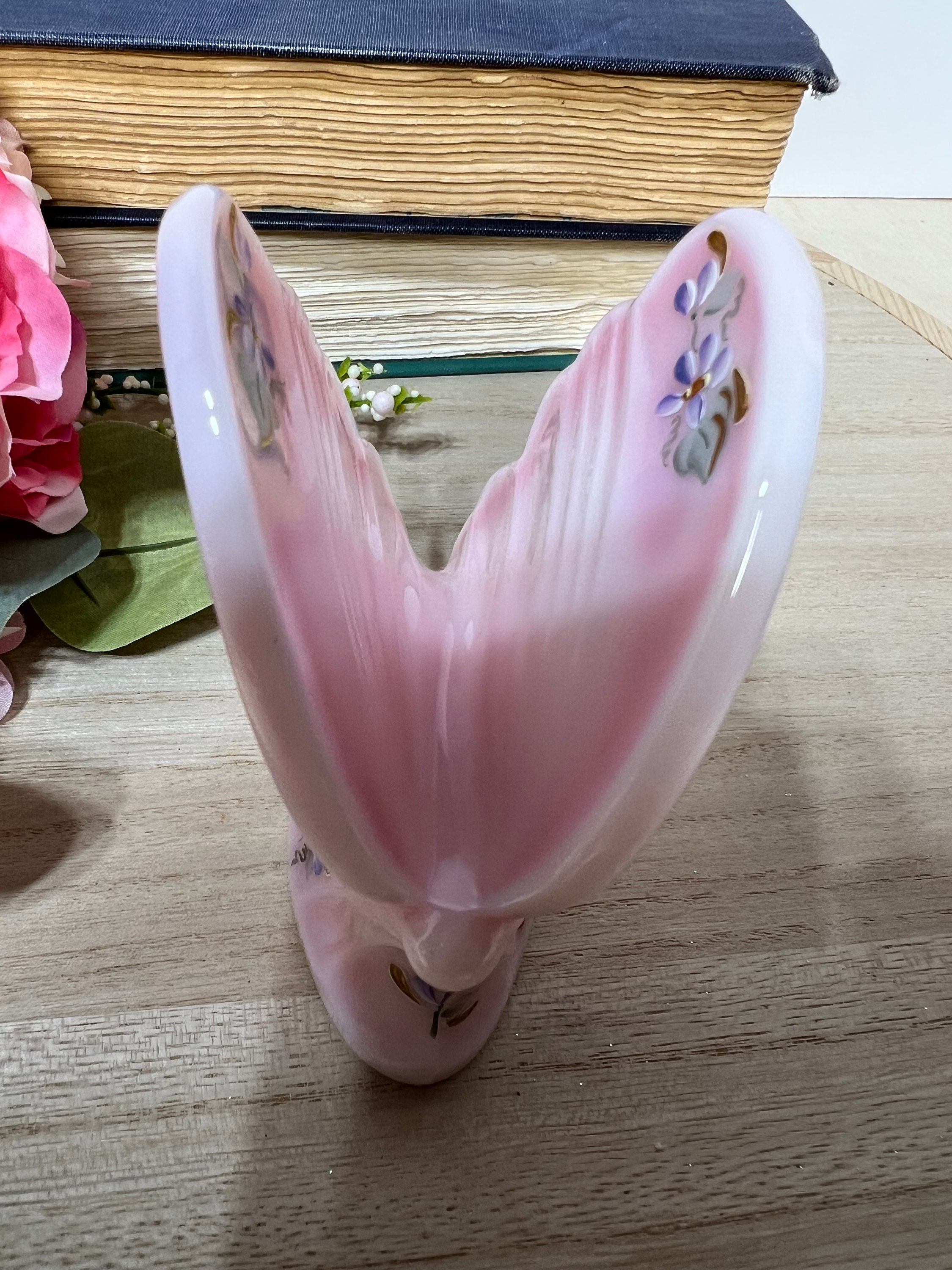 Vintage Fenton Rosealine Art Glass Hand Painted Butterfly - Etsy