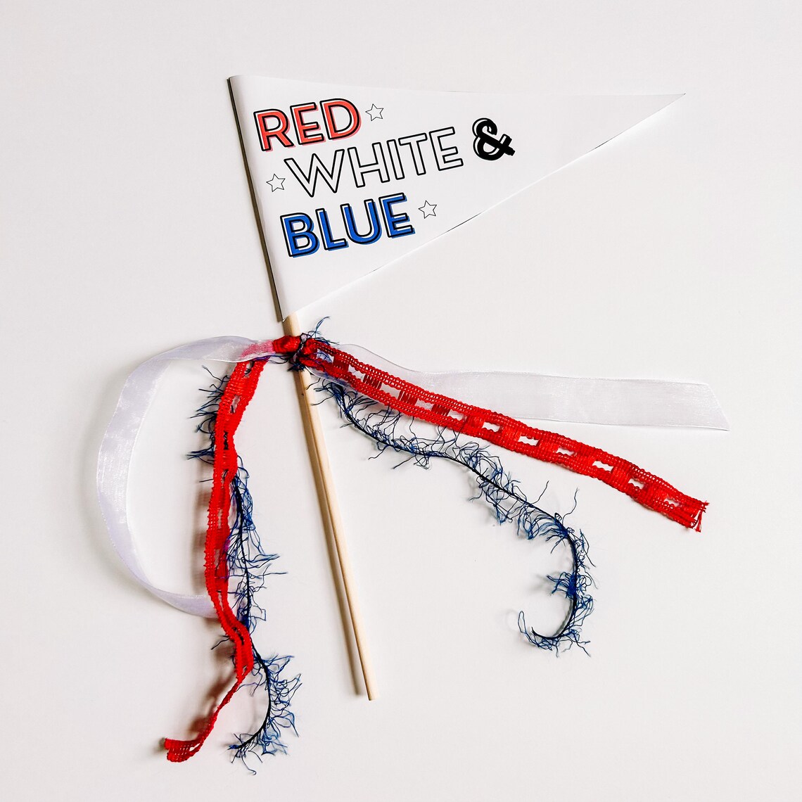 Patriotic Pennant Printable Flags // Summer Holiday Flags //printable ...