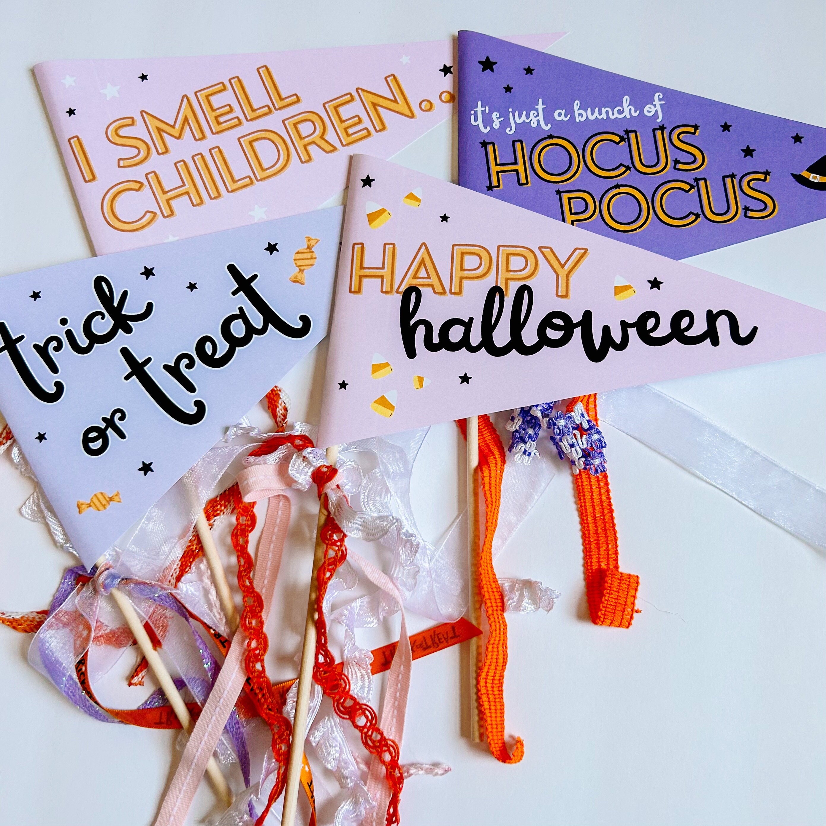 Banderines imprimibles de Halloween // Banderines de otoño // Paquete ...