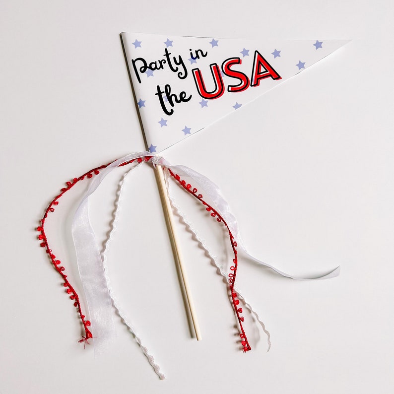 Patriotic Pennant Printable Flags // Summer Holiday Flags //printable ...