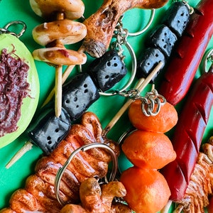 Foodie Keychain, Keychain, Bag Charm, Foodie Gift, Unique Gift ...