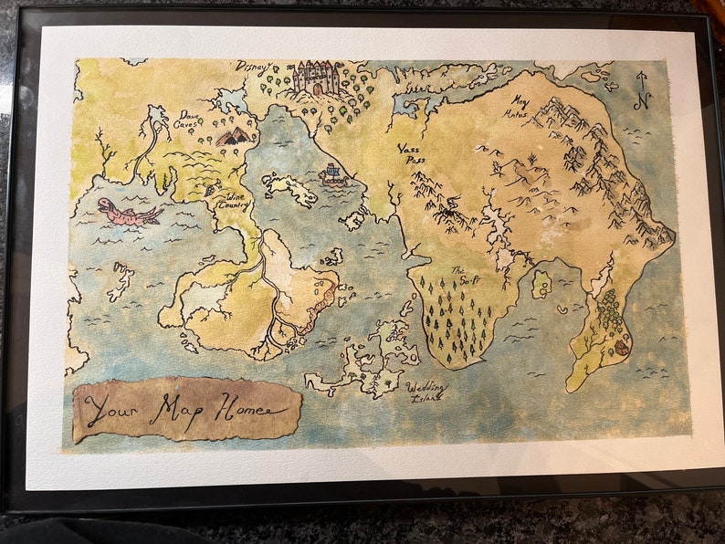 Hand-made Fantasy Maps - Etsy