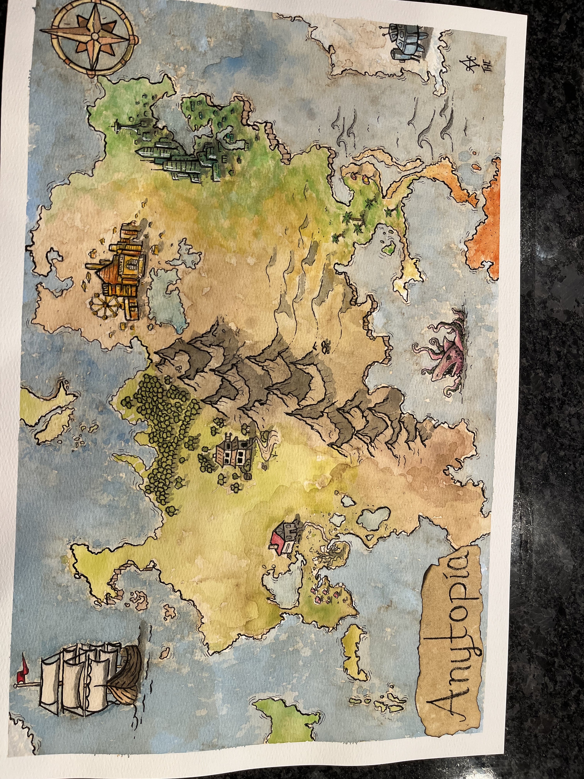 Hand-made Fantasy Maps - Etsy