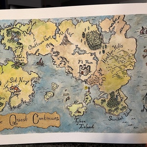 Hand-made Fantasy Maps - Etsy