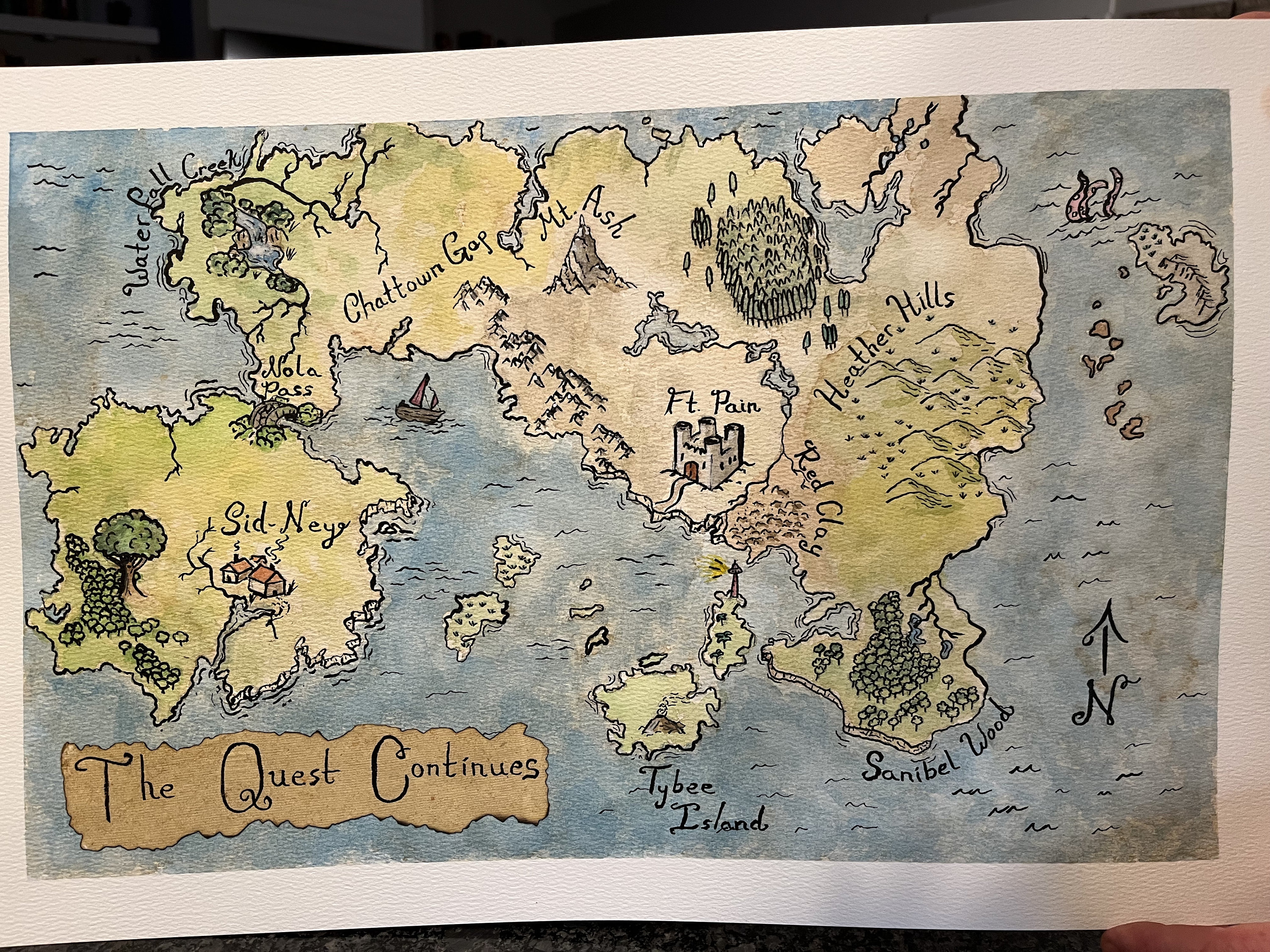 Hand-made Fantasy Maps - Etsy