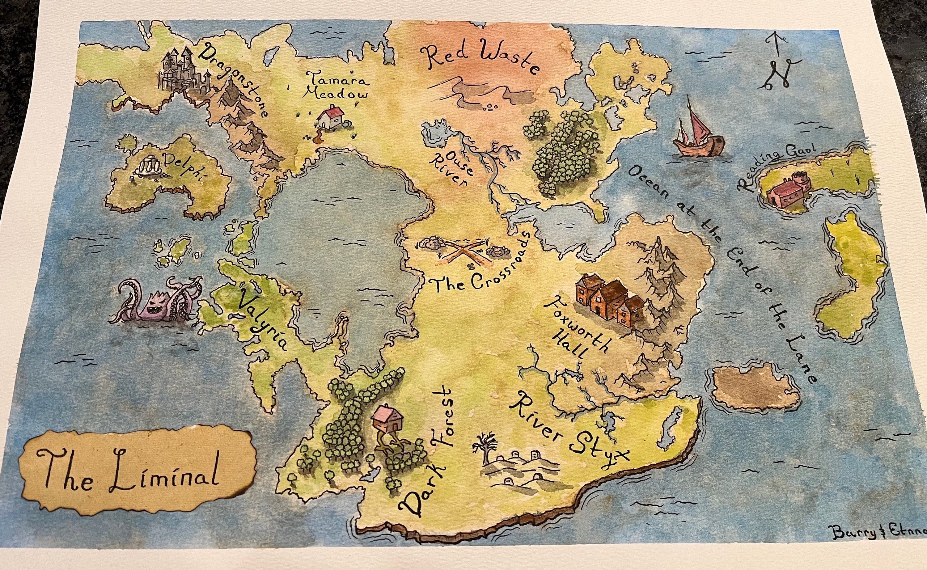 Hand-made Fantasy Maps - Etsy