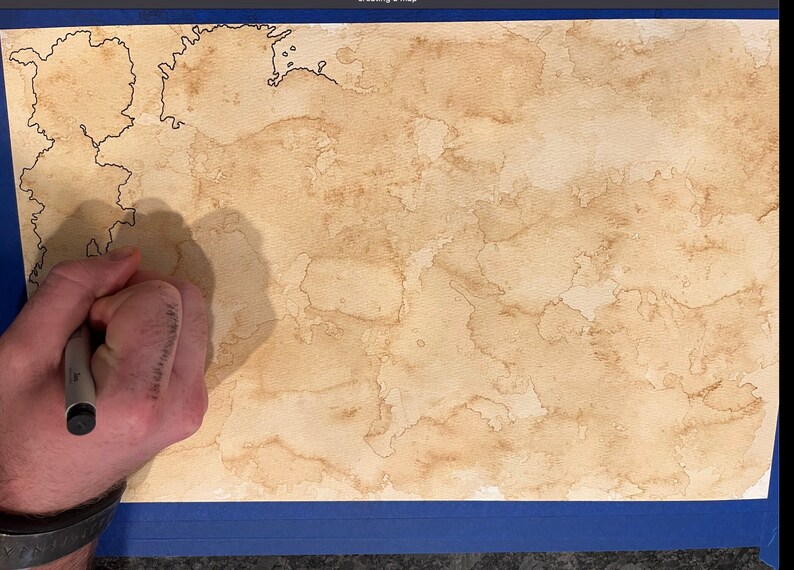 Hand-made Fantasy Maps - Etsy