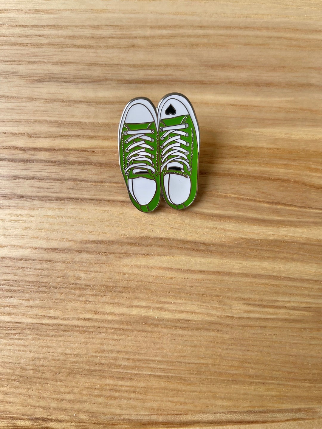 Proceeds Donated to END GUN VIOLENCE, Green Converse Enamel Pin, 1.5 ...