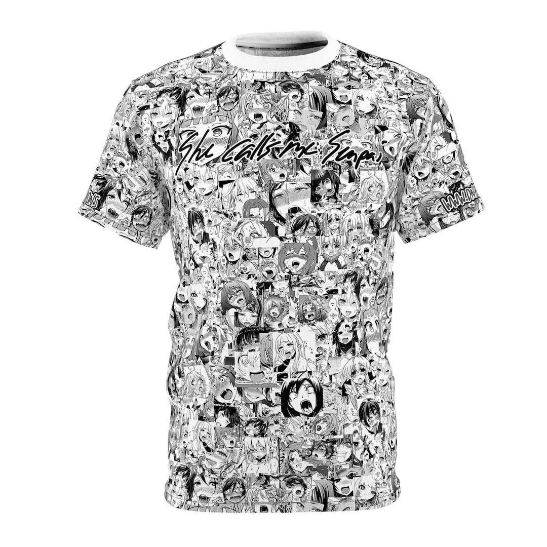 Unisex Tee, Ahegao Lewd Anime Shirt, She Calls Me Senpai, Manga Cosplay ...