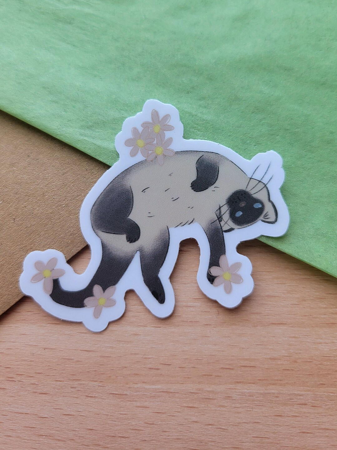 Siamese Cat Matte Vinyl Sticker - Etsy