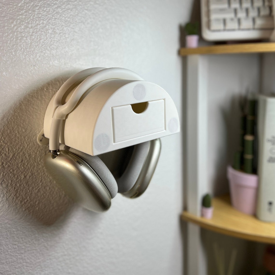 Headphone Stand & Wall Shelf Mushroom Frog Headphone Holder ( 3 in 1 ...