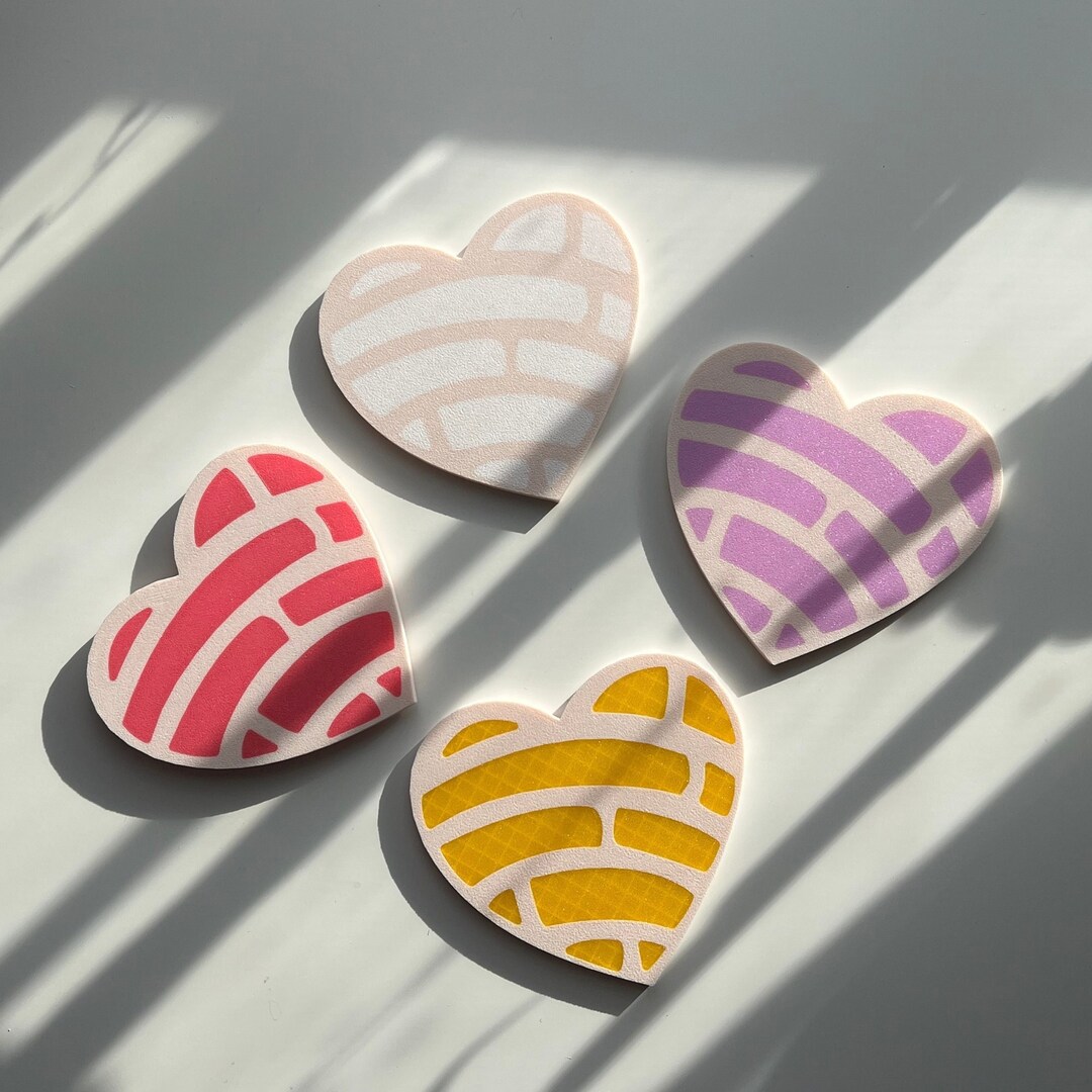 5pc Heart Concha Coaster | Latina Accessories | Coasters | Pink ...