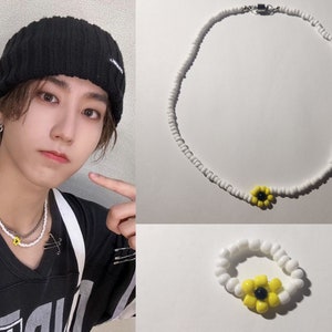 SKZ Stray Kids Han Jisung Inspired Beaded Necklace & Ring - Etsy