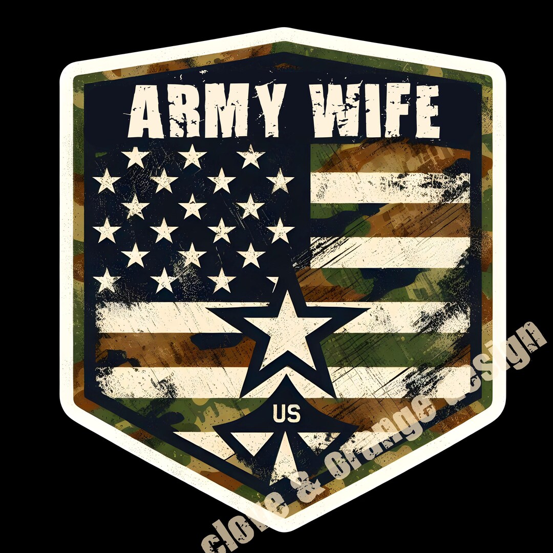 Army Wife Sticker,military Wife Sticker,veteran Wife Stickersticker ...