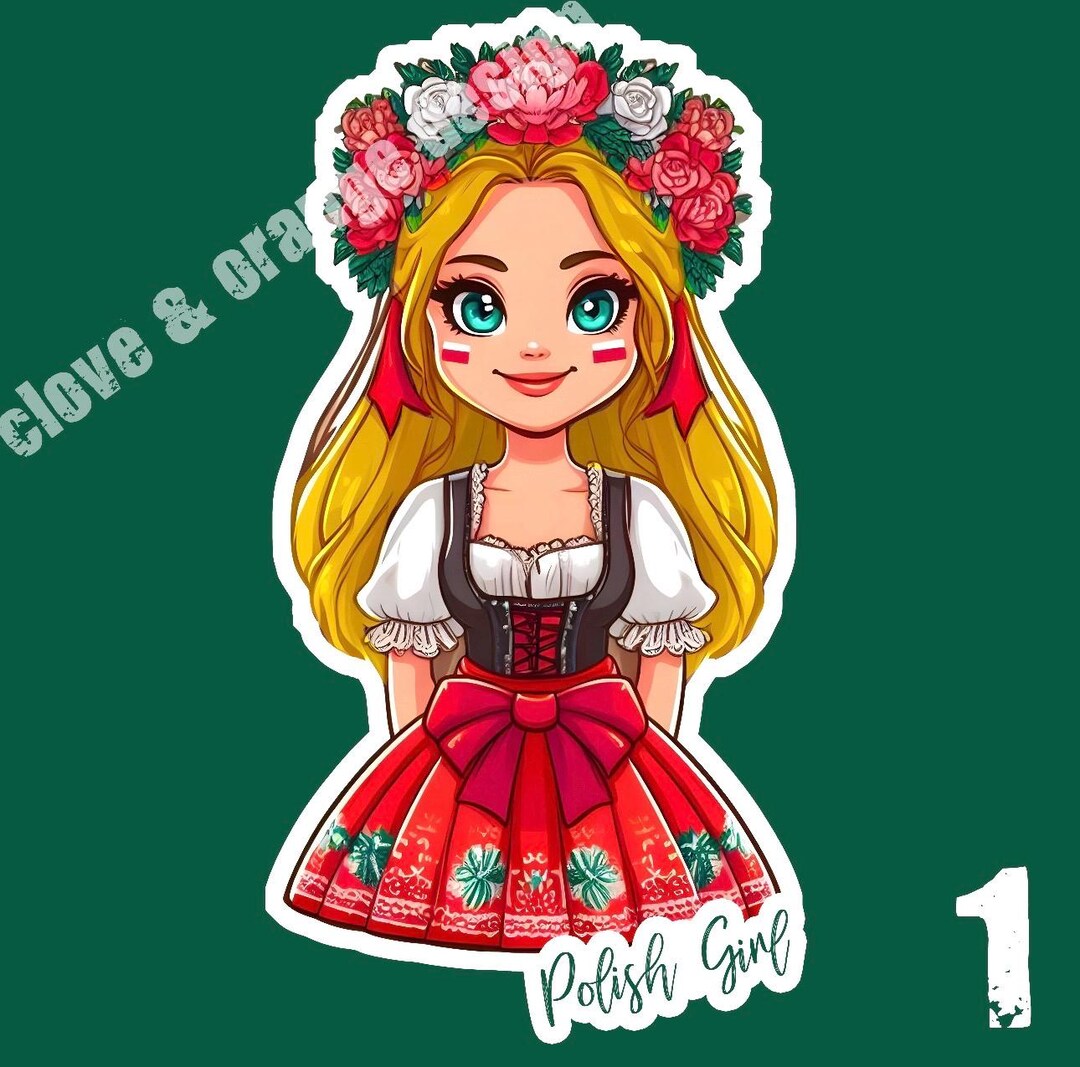Polish Girl Sticker,polska Dziewczyna Sticker,polish Sticker,journal ...