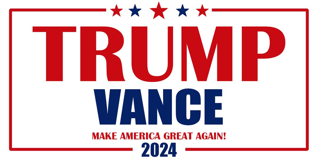 TRUMP 2024 Bumper Sticker,trump Vance Bumper Sticker,trump Window ...