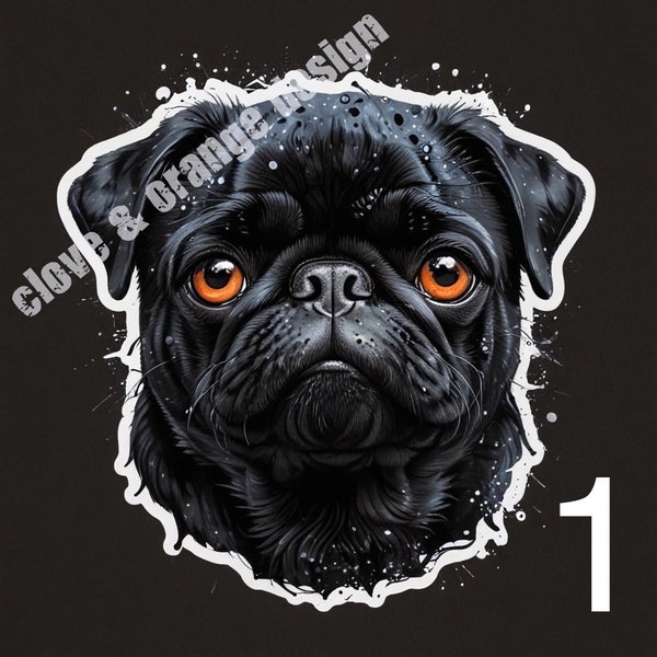 Pug Sticker - Etsy