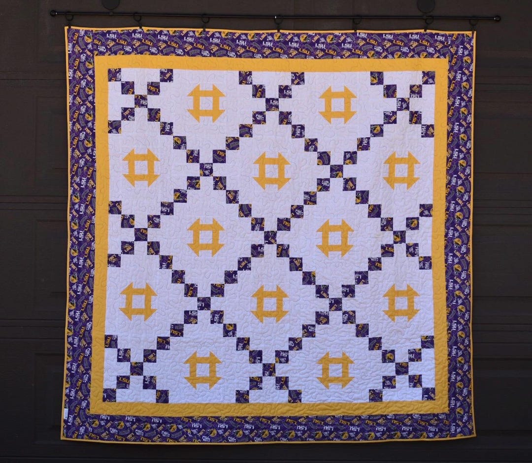LSU Inspired Quilt - Etsy