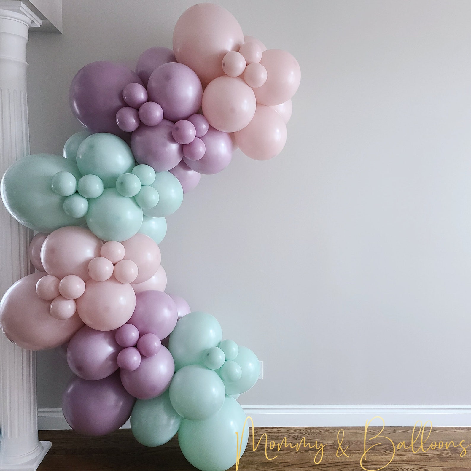 DIY Balloons Garland Kit, Pastel Balloons, Pink Lavender Balloons, High ...