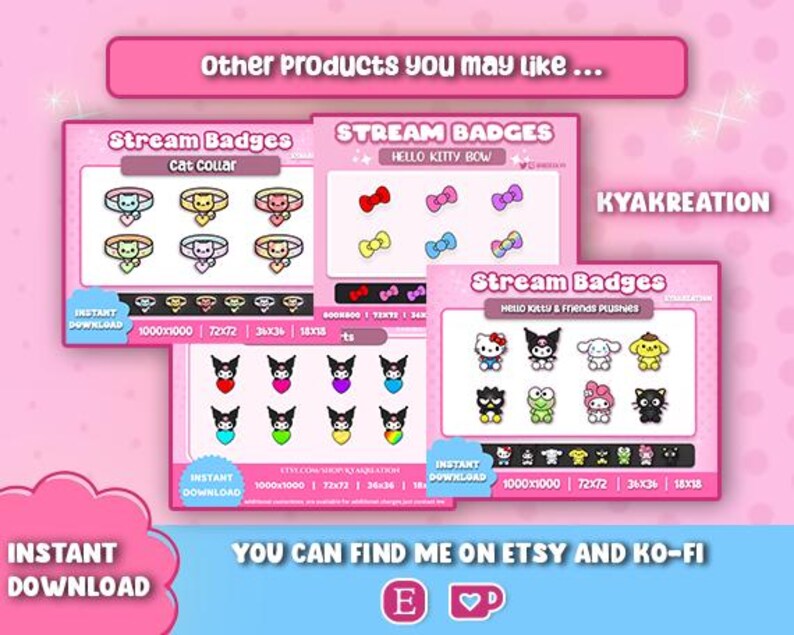 Stitch Badges for Twitch , Kick, Discord | Instant Download | Bit ...