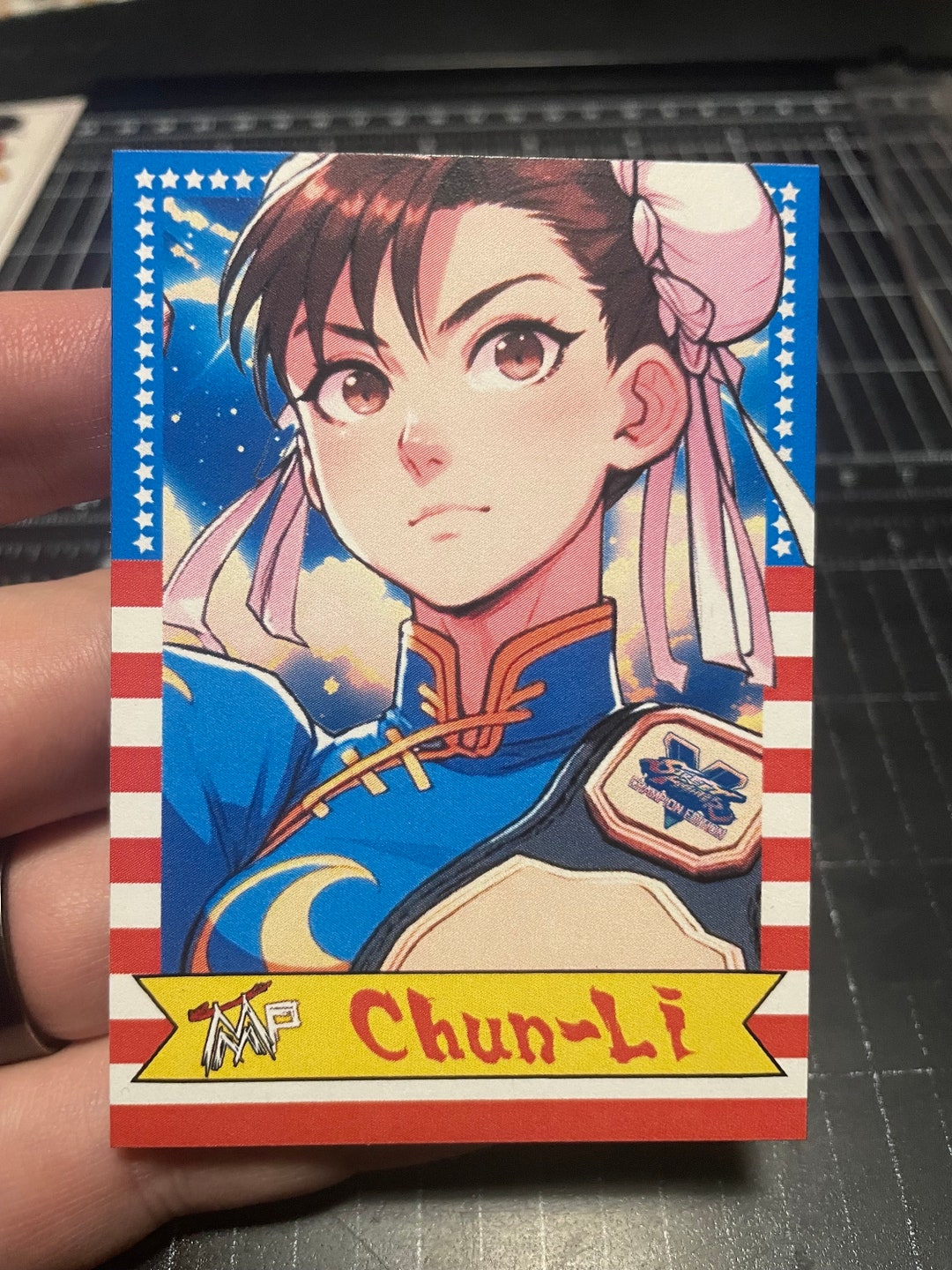 Chun-li WWF Wrestling Custom Trading Card by MPRINTS - Etsy