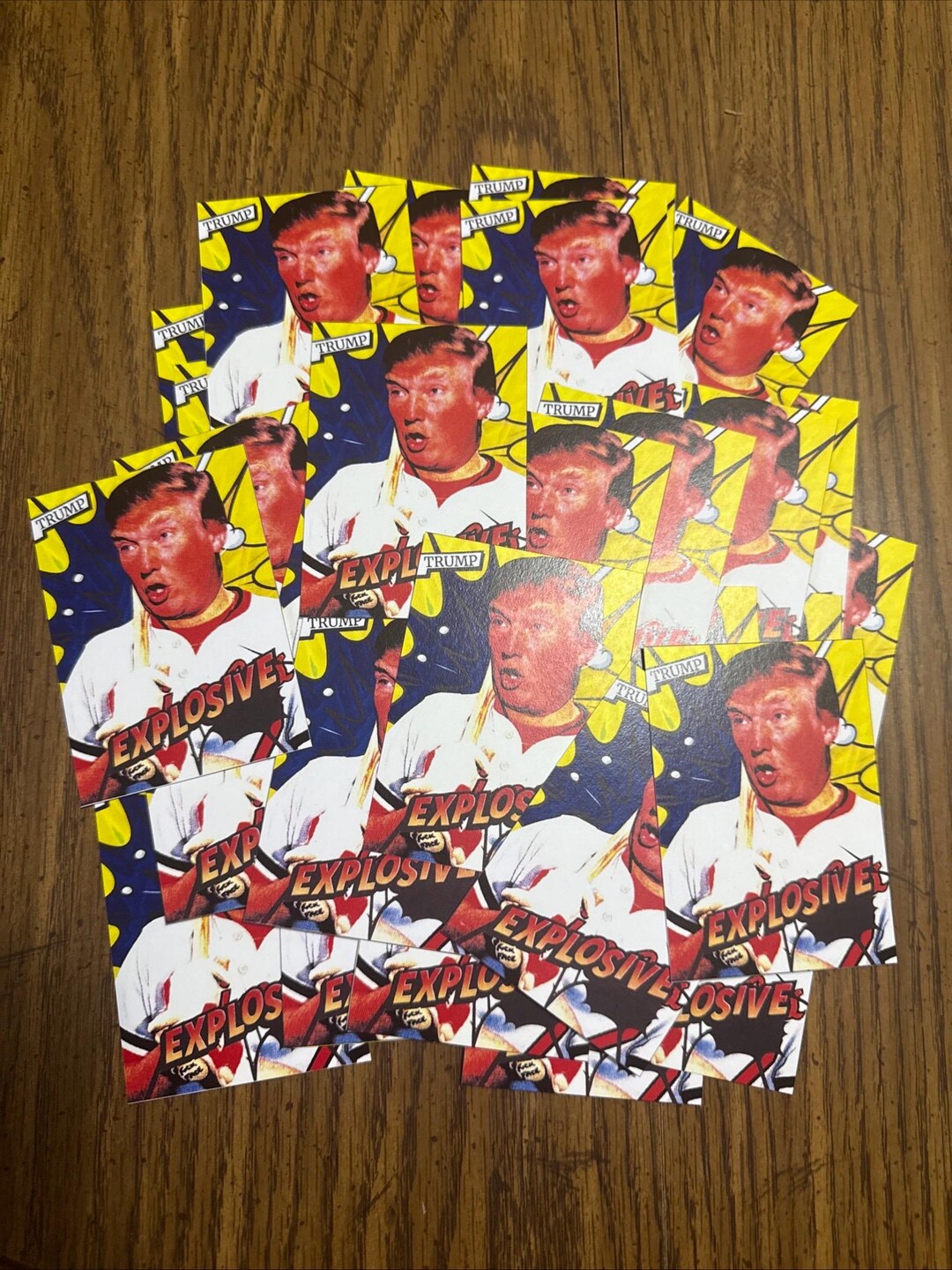 Donald Trump Explosive Gag Parody Trading Card LOT of 36 Baseball ...
