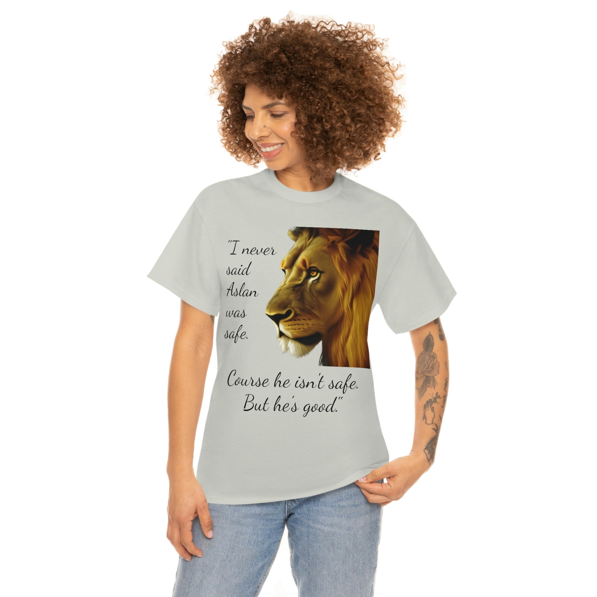Aslan the Lion T-shirt: i Never Said Aslan Was Safe. Course He Isn't ...
