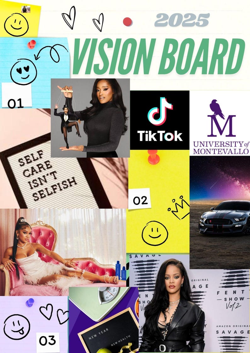 Custom Vision Boards DIGITAL ONLY - Etsy