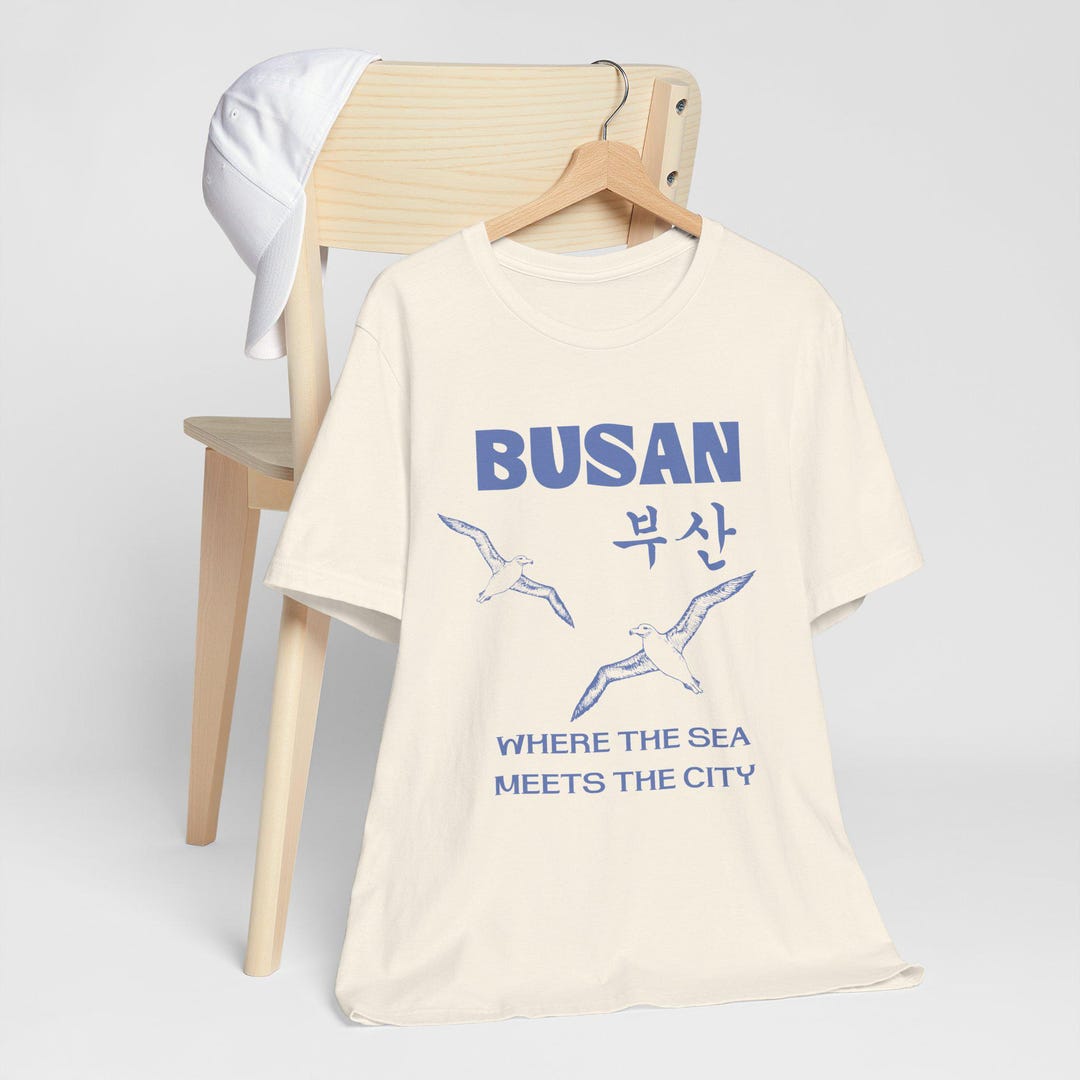 Korea Busan Shirt, Seagull Shirt, Korean Outfits, Mens Korean Fashion ...